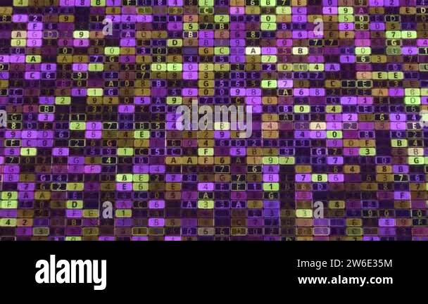 Hacking computer system with colorful background. Animation. Lot of ...