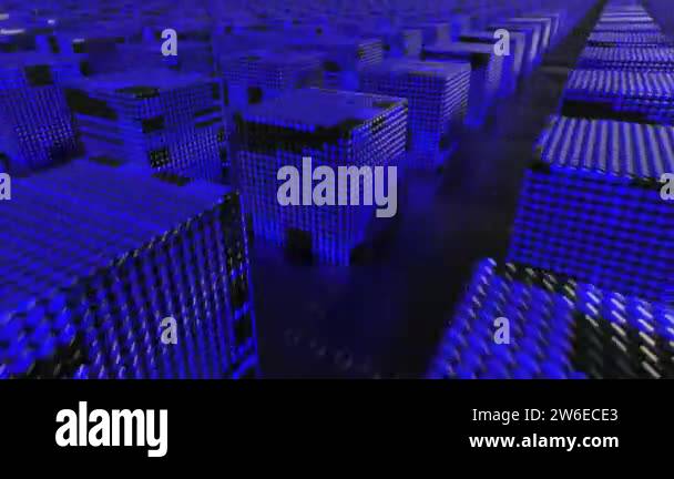 High tech circuit machine futuristic sci-fi LED electric light matrix ...