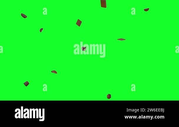 Rain chocolates bonbon candies falling valentines day green screen ...