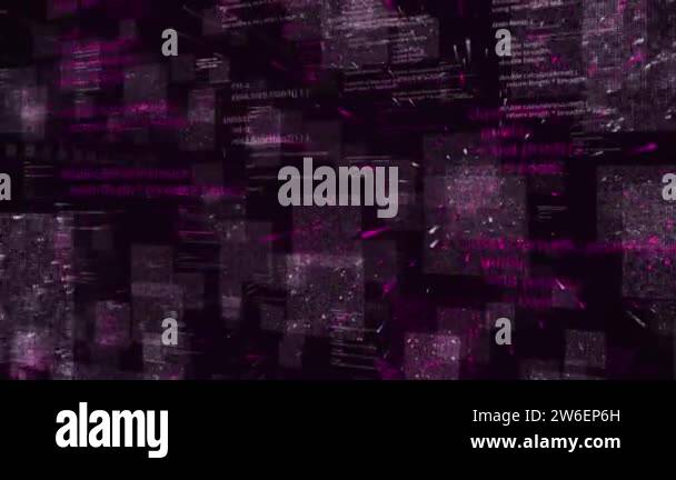 Programming code abstract technology background, seamless loop. Animation. Digital code lines on ...