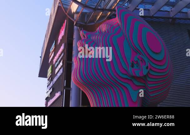 Helsinki, Finland - November 1, 2021: The square near REDI shopping ...