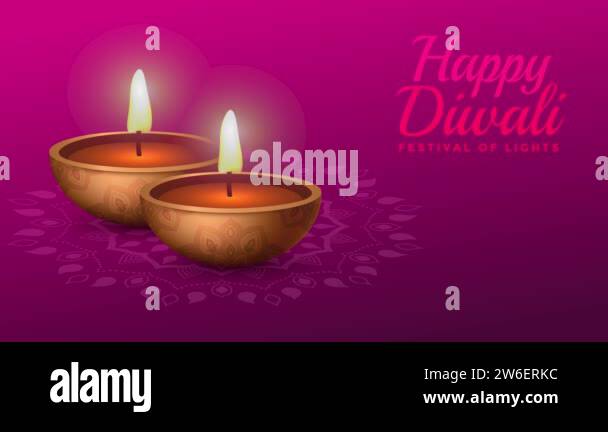 Happy Diwali Festival - Diwali light burning. animation, video ofDiwali ...