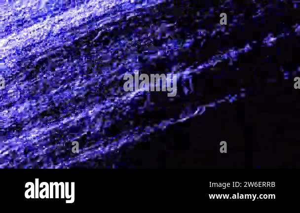 Abstract dark blue looping animation of fast moving of hard grunge surface material with light ...