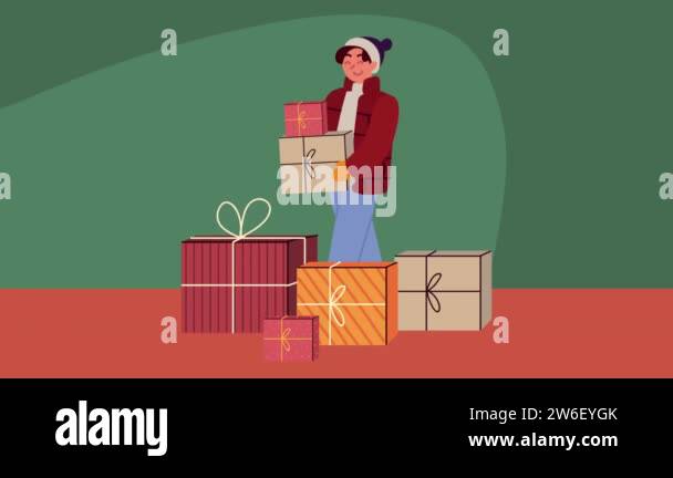 Christmas happy merry man Stock Videos & Footage - HD and 4K Video ...