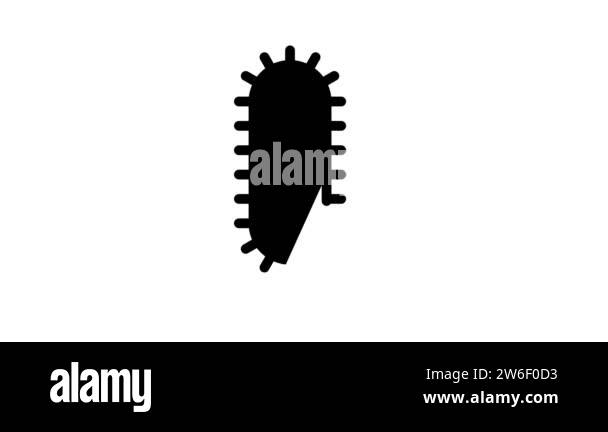vibrio cholerae black icon animation Stock Video Footage - Alamy