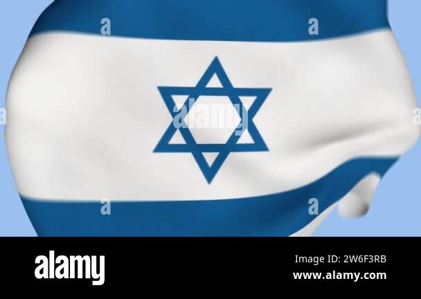 Israel Crumpled Fabric Flag Intro. Israel Flag. Israel Banner. Oriental ...