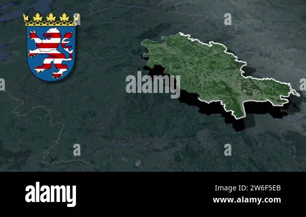 Germany regions map animation Stock Video Footage - Alamy