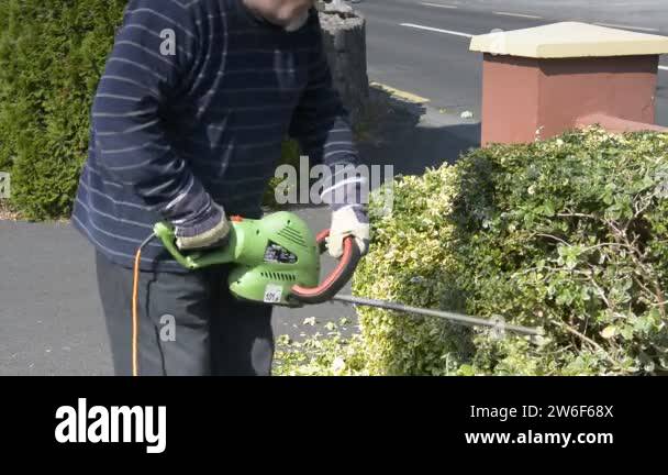 Power hedge cutters Stock Videos & Footage - HD and 4K Video Clips - Alamy