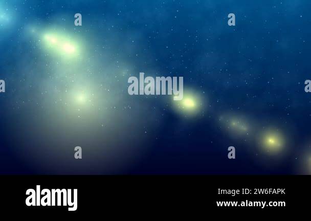 The Milky Way in a dark blue sky, with bright tints of stars and ...