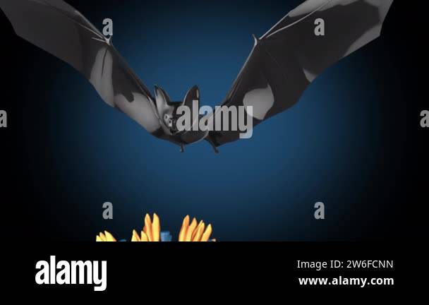 3D virus animation in a black background Stock Video Footage - Alamy