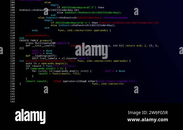 Source Code Scrolling 4k Loop Animation Program Code Hacking Process Stock Video Footage Alamy