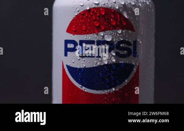 Tyumen, Russia-November 01, 2020: Pepsi cola logo close up, a ...