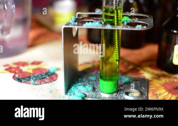 We Perform Chemical Experiments - Mix Reagents ignite, see the result ...