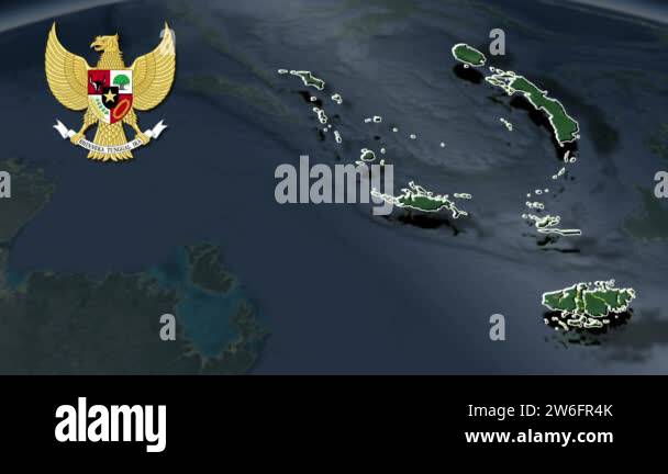 Provinces of Indonesia animation map Stock Video Footage - Alamy