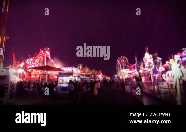 Carnival Midway Rides and Games (Time-Lapse HD Stock Video Footage - Alamy