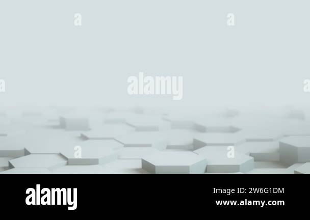 Abstract white Hexagon wall Geometric Surface Loop clean minimal hexagonal grid pattern, random ...