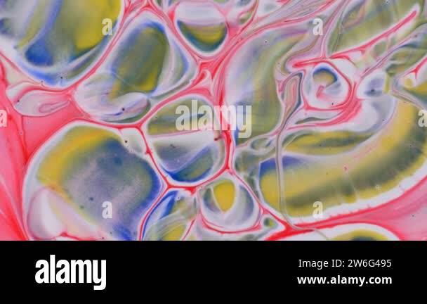 Liquid abstractions. Deep ink spaces. Moving abstract colorful ...