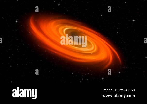 Supermassive black hole rotation Loop with twinkle stars - 4K Rotating ...