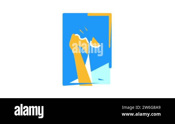 hip fracture x-ray color icon animation Stock Video Footage - Alamy