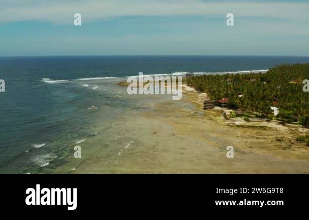 Surf spot on the island of Siargao called cloud 9 Stock Video Footage ...
