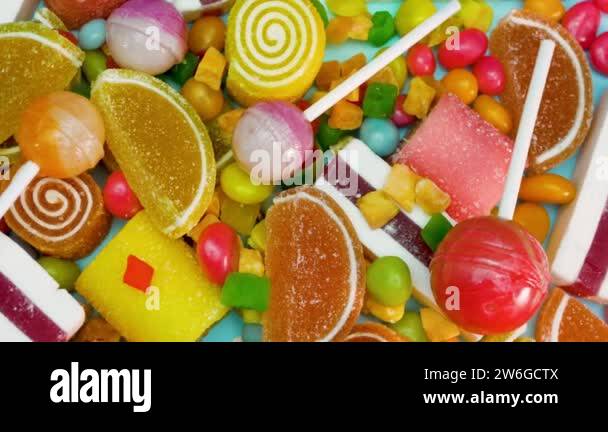 Lemon orange jelly candies sweets Stock Videos & Footage - HD and 4K ...