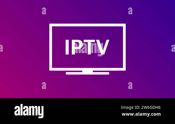 IPTV resolution presentation TV nameplates of white gradient color on ...