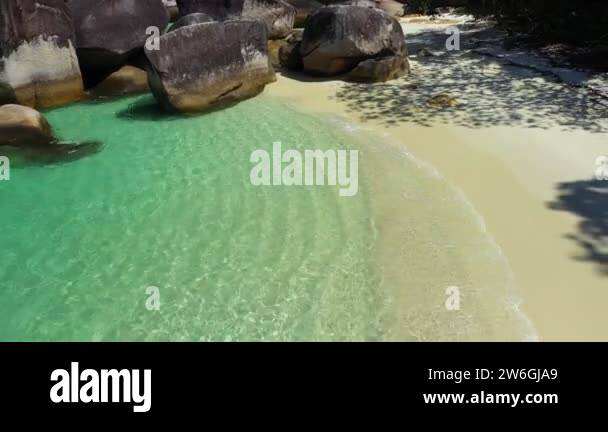 Footage B-roll of myanmar island beach ocean waves, Beautiful tropical ...