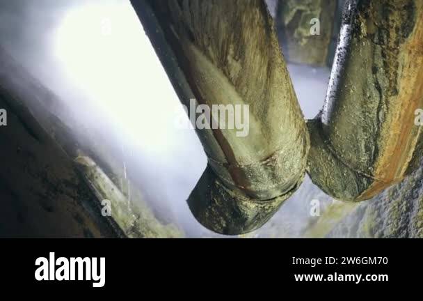 Sugar beet plant. Sugar production. White powder is poured from the ...