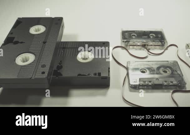 Evolution of memory storage devices, from VHS Tape and Audio Cassette ...