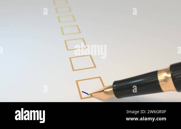 Tick boxes tick box Stock Videos & Footage - HD and 4K Video Clips - Alamy