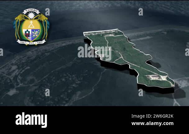 Districts of Nauru animation map Stock Video Footage - Alamy