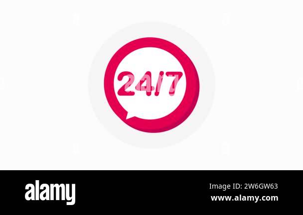 24 7 graphic Stock Videos & Footage - HD and 4K Video Clips - Alamy