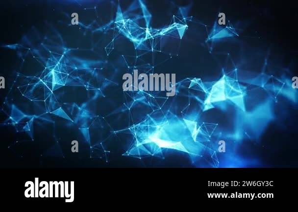 Abstract Plexus Digital Technology Background Loop/ 4k animation of an abstract technology ...
