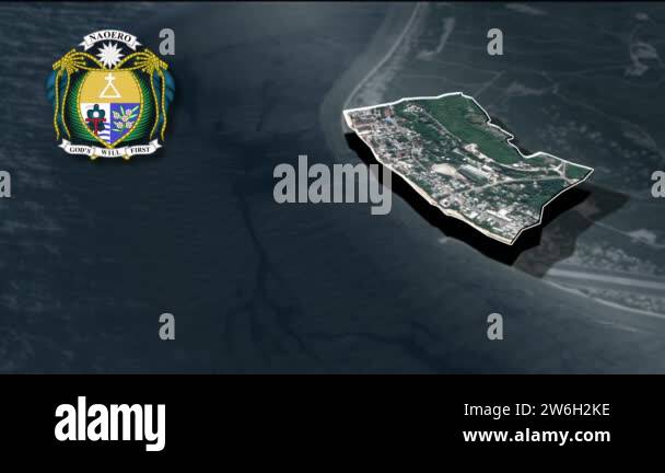 Districts of Nauru animation map Stock Video Footage - Alamy