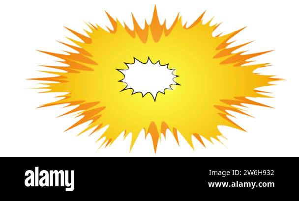 Boom comic book word, explosion word animation. Retro Cartoon Popup ...