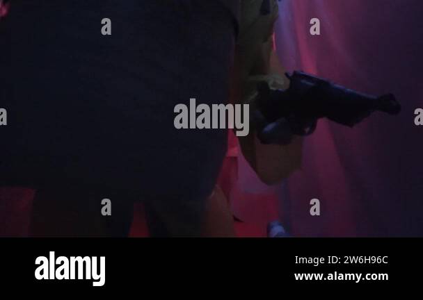 Cyberpunk future concept. Female half-robot bionic cyborg takes ...