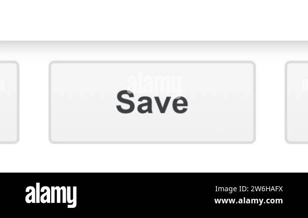 Mouse Cursor Slides Over And Clicks Save Device Screen View Of Cursor Clicking Saving File Or