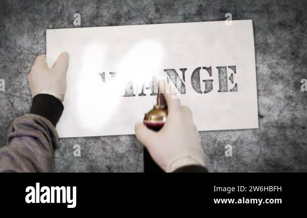 Change sign spray painted on the concrete wall. Graffiti concept art ...
