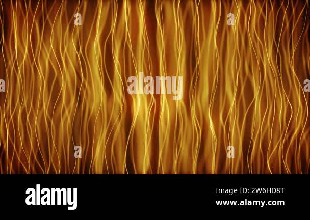 Abstract Gold Strings Waving Fx Background Loop/ 4k animation of an ...