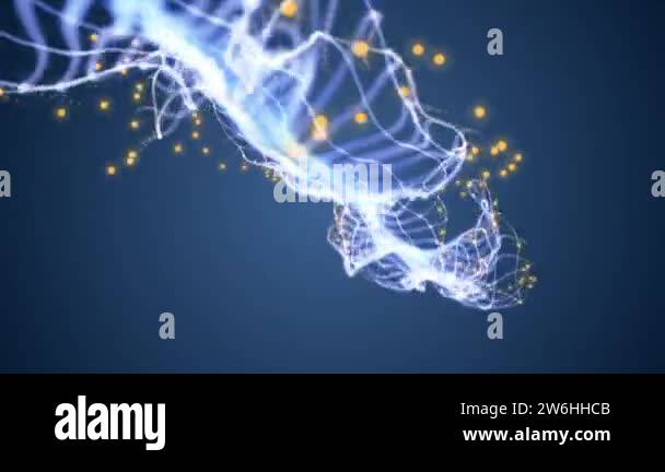 Futuristic digital version of a primitive sea creature or sea monster ...