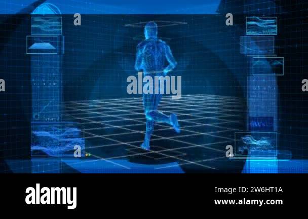 Bionic 3D Man Running (HD Loop Stock Video Footage - Alamy