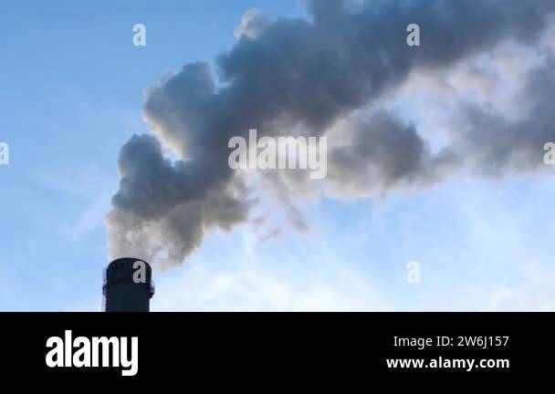 Smoking factory chimneys with co2 emissions.Environmental problem of ...