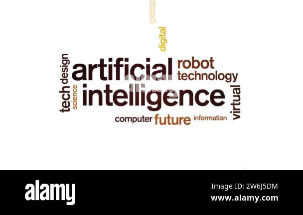 4k artificial intelligence Animated Tag AI Word Cloud,Text Design ...