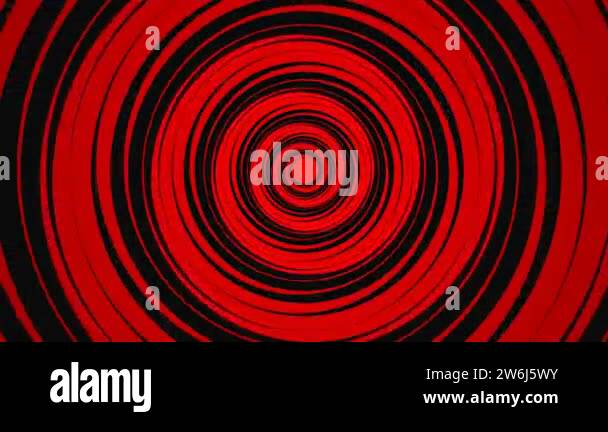 Hypnosis animation. A chaotic circle-shaped line, a maze. Sharingan ...