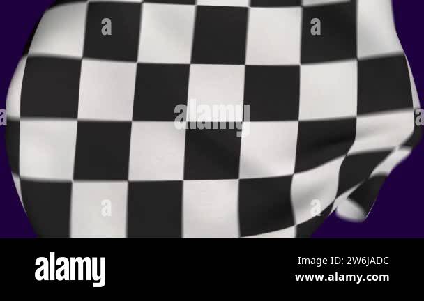 Checkered Flag Crumpled Fabric Intro. Celebration. Championship. Winner ...