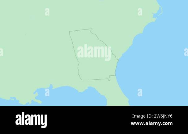 Map of Georgia with pin of country capital. Georgia Map with ...