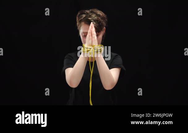Young woman tied rope Stock Videos & Footage - HD and 4K Video Clips ...