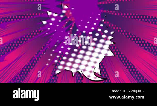 Animated Pop Art Background Cartoon. Comic Book Motion Poster for your ...