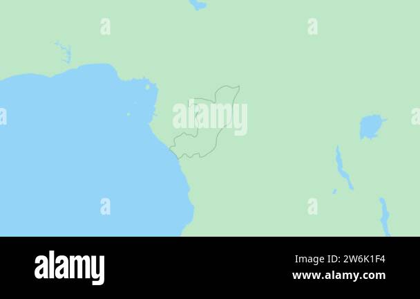 Map of Congo with pin of country capital. Congo Map with neighboring ...