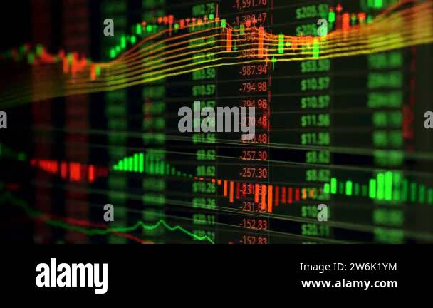 Financial stock chart background, online trading concept: stock market ...